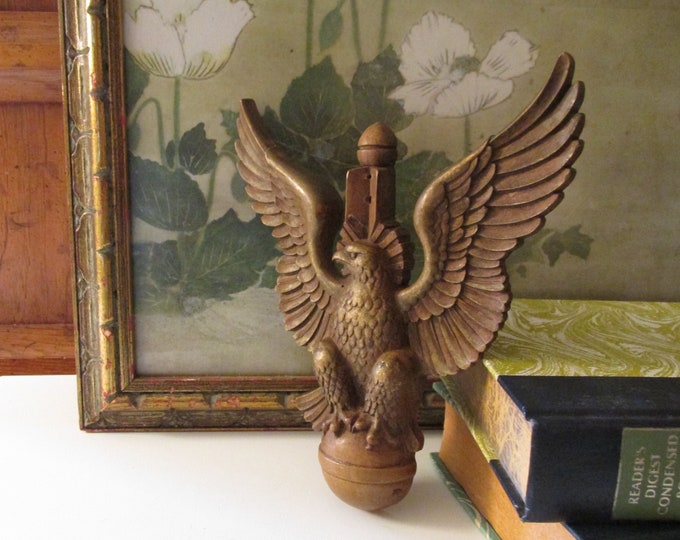 Vintage Syroco Wood Eagle Wall Plaque, Patriotic Eagle Wall Decor ...
