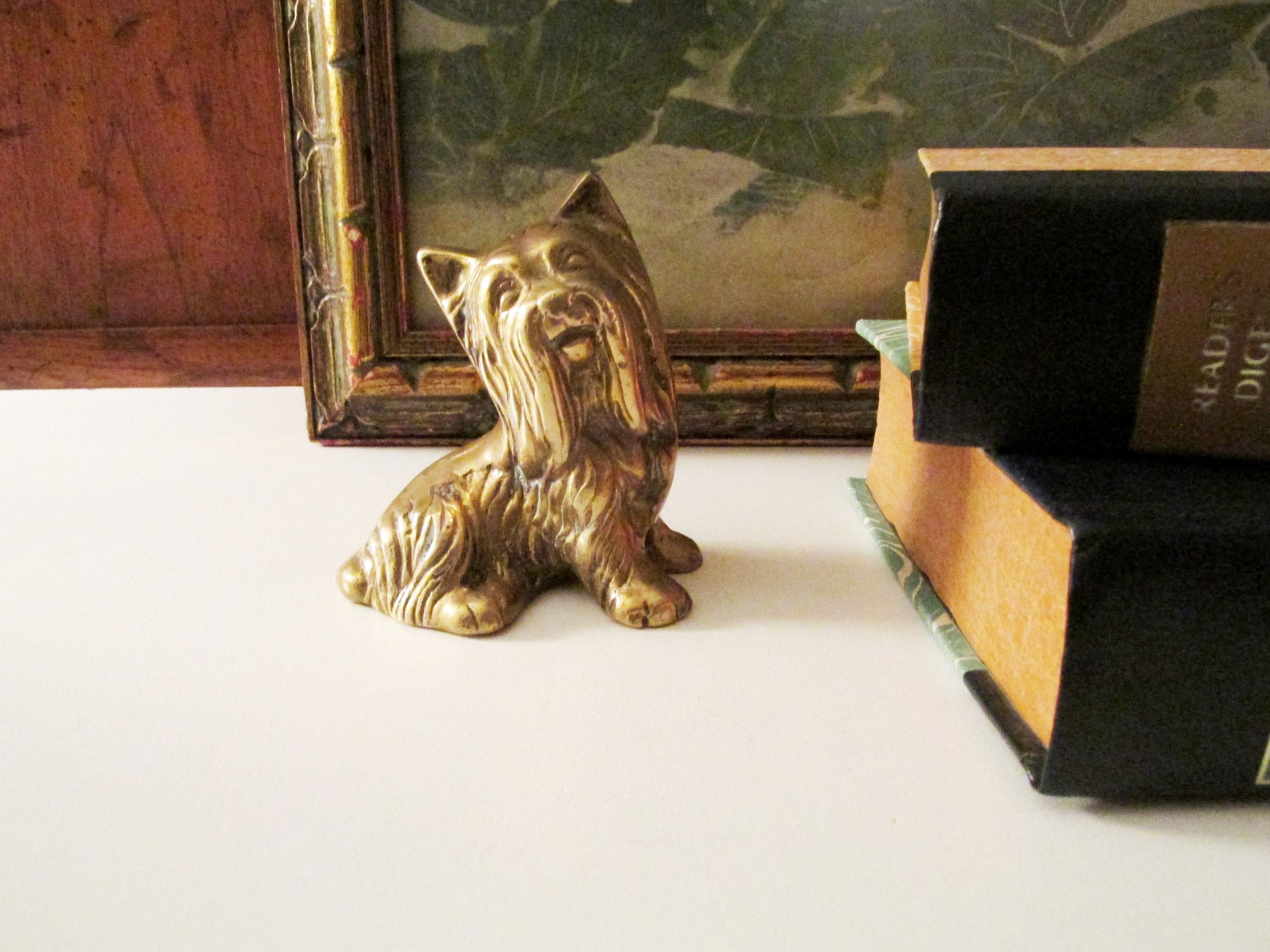 Vintage Brass Dog Hound Dog Terrier Dog Figurine Gift for - Etsy