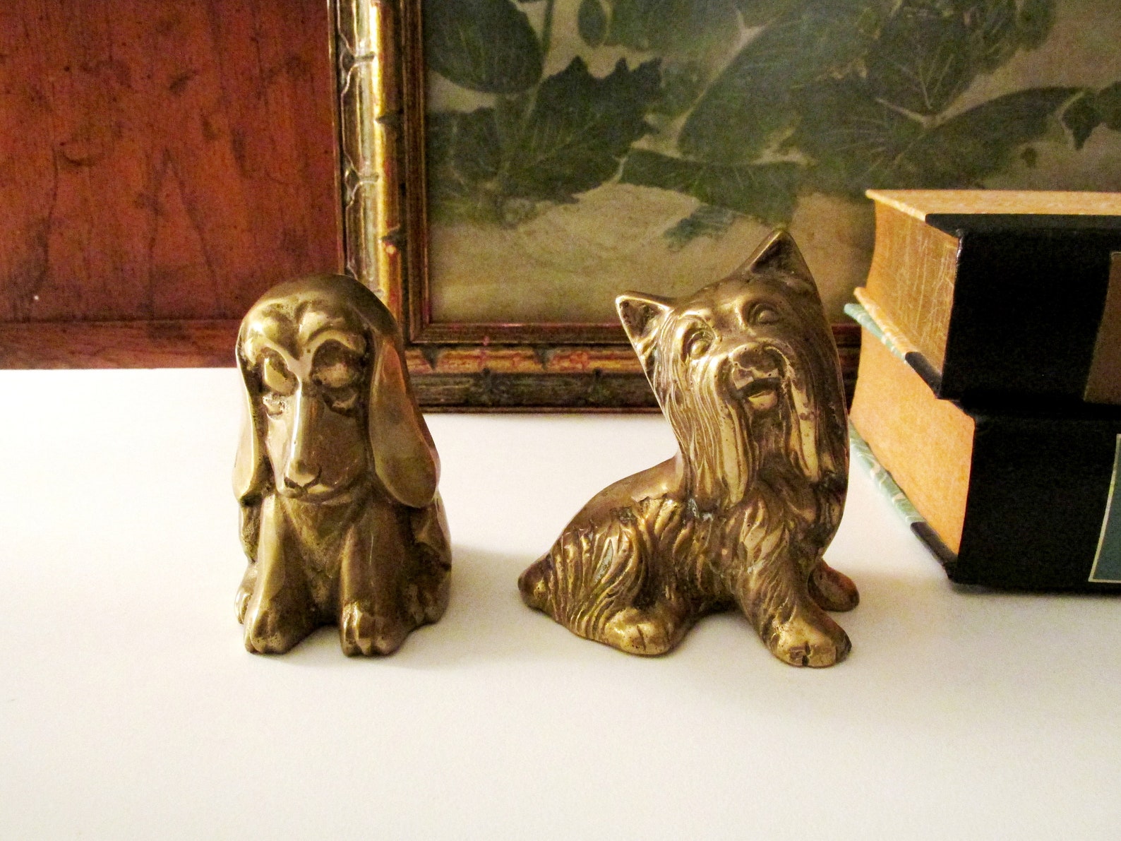 Vintage Brass Dog Hound Dog Terrier Dog Figurine Gift for - Etsy