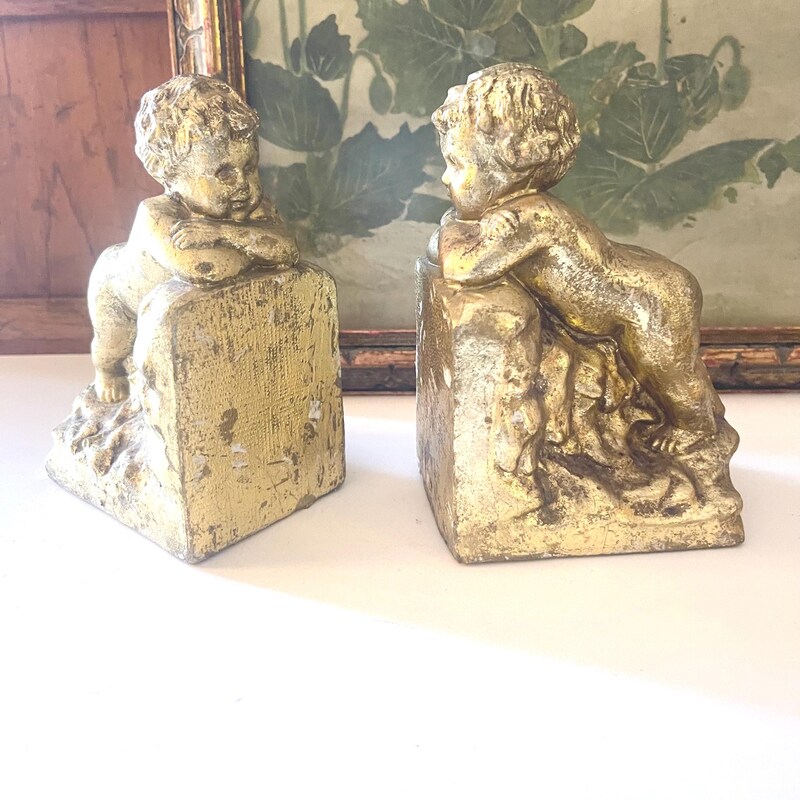 Cherub Bookends - Etsy