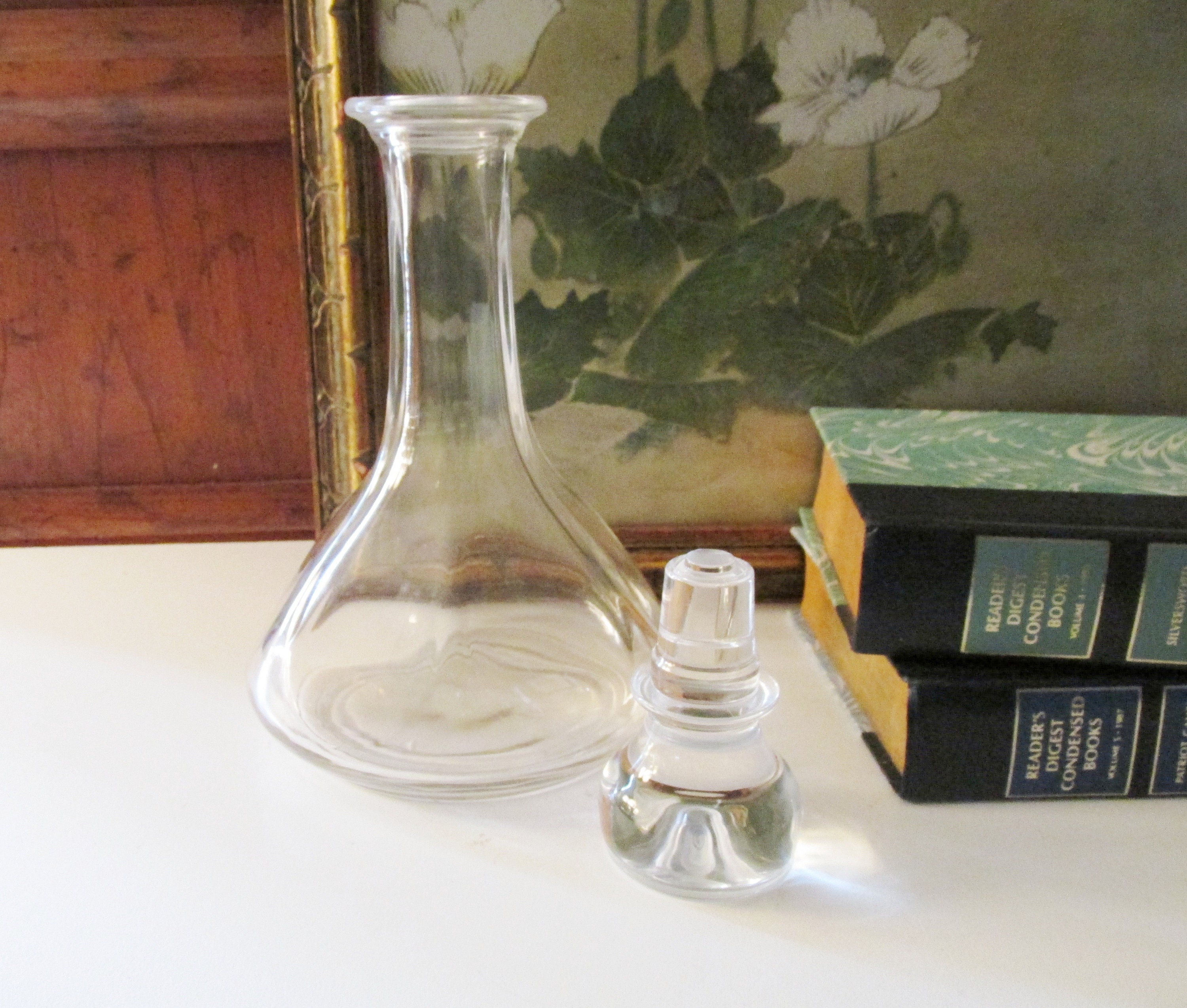 Vintage Wine Decanter Glass Decanter Bar Cart Decor - Etsy UK