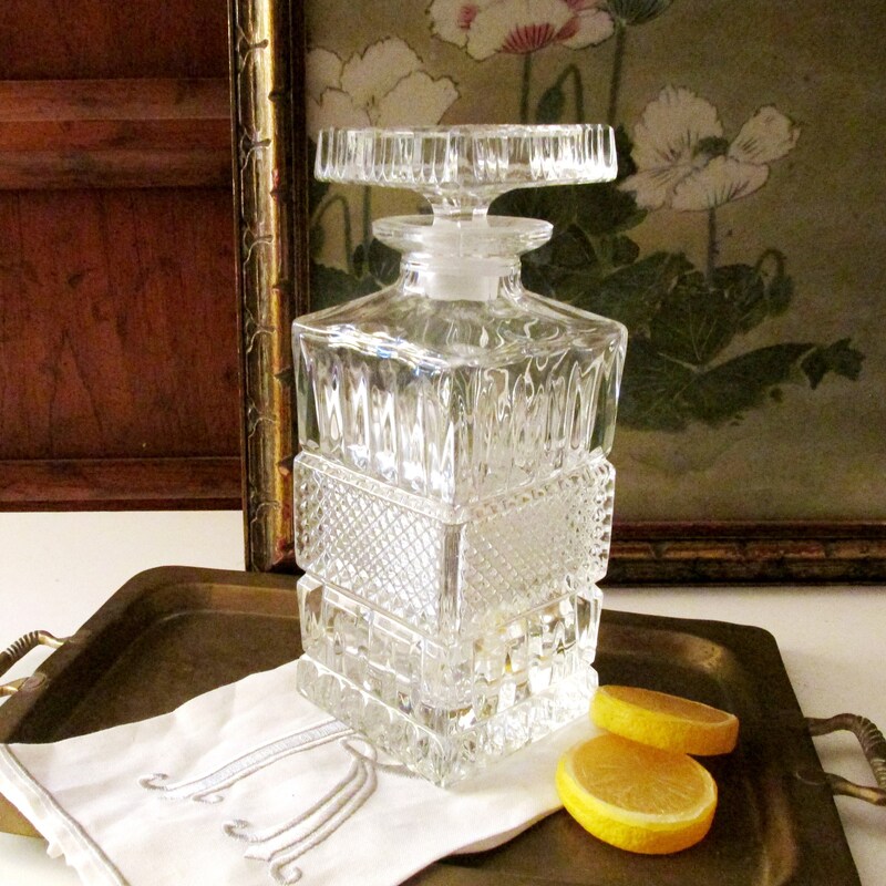 Square Decanter - Etsy