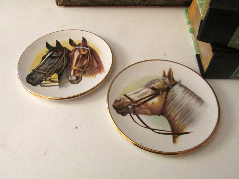 Two Broadhurst Bros. England Horse Themed Coasters English - Etsy