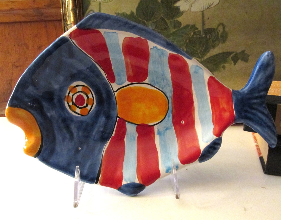 Vintage La Musa Italian Fish Decerative Wall Decor, Italian Pottery - Etsy