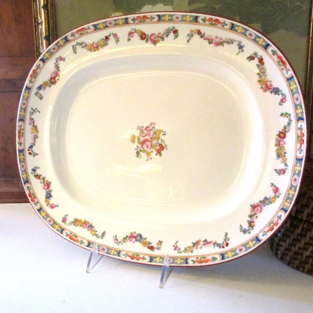 Antique Mintons England Platter, "minton Rose" Pattern, Antique ...