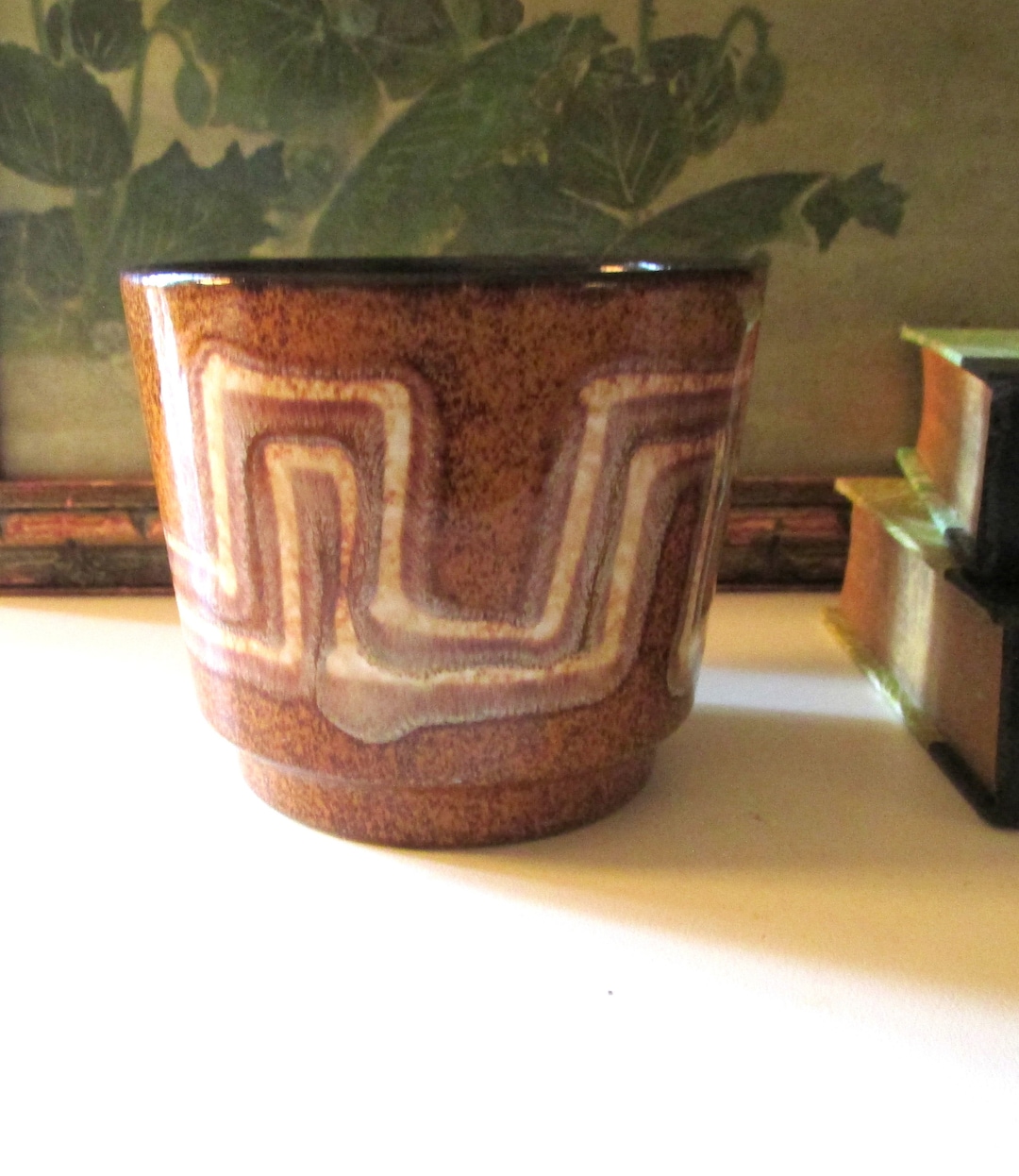 Mod Vintage West Germany Pottery Planter, Small Cachepot, Boho Modern ...