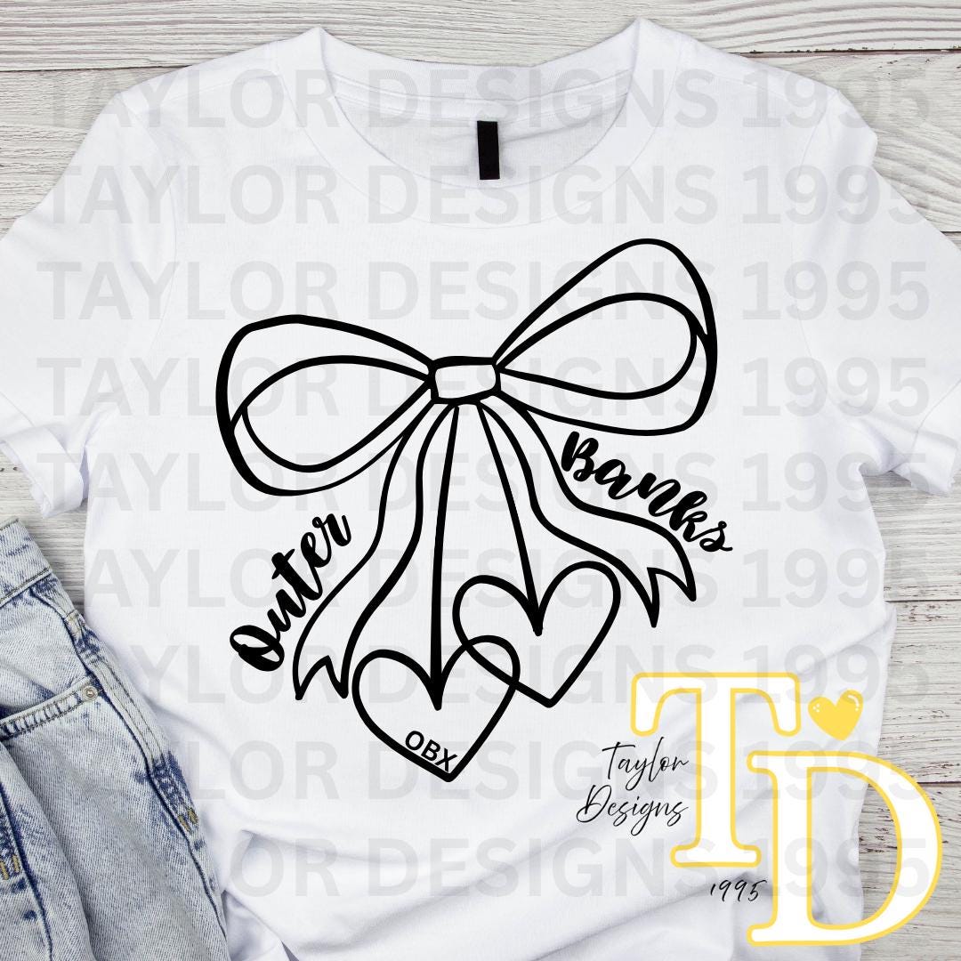 Outer Banks SVG | Vacation Tee | OBX Svg | Cut File | Black and White ...