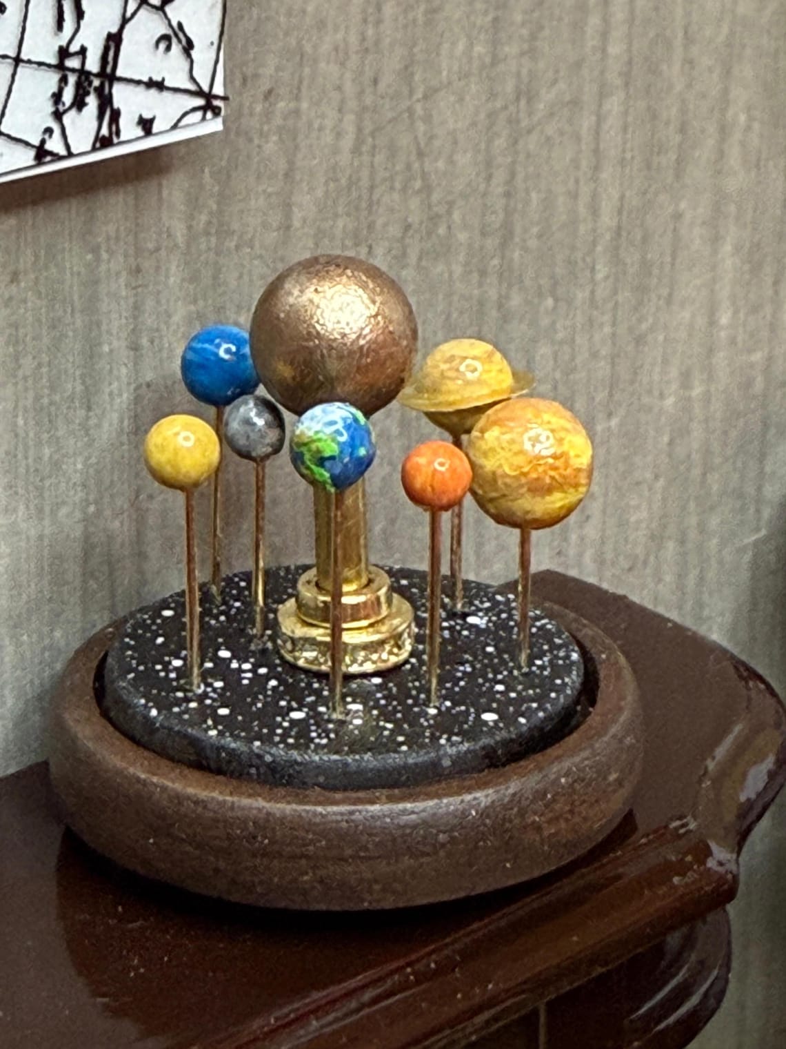 Dollhouse Miniature Solar System Model, Scale 1:12 - Etsy