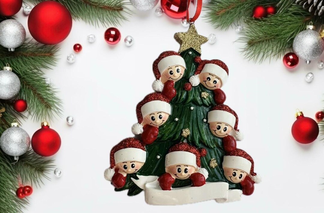 Personalized Family Faces Christmas Ornament, Resin Keepsake Gift - Etsy
