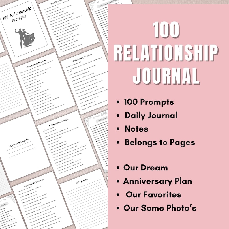 Relationship Journal Prompts: Couples Communication, Intimacy Building ...