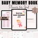 Editable Baby Memory Book Template: Milestone Journal Keepsake (8.5x11 ...