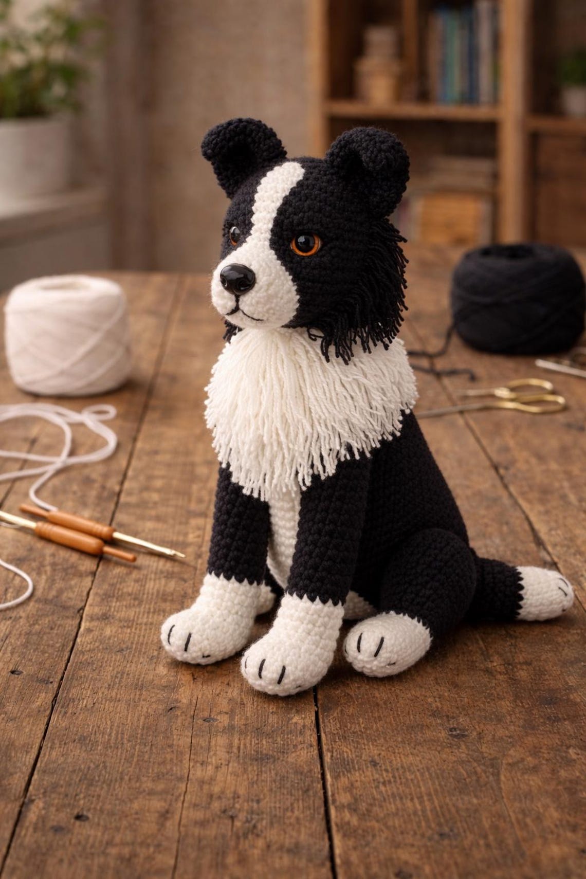 Border Collie Amigurumi Crochet Pattern PDF | Crochet Dog Pattern ...