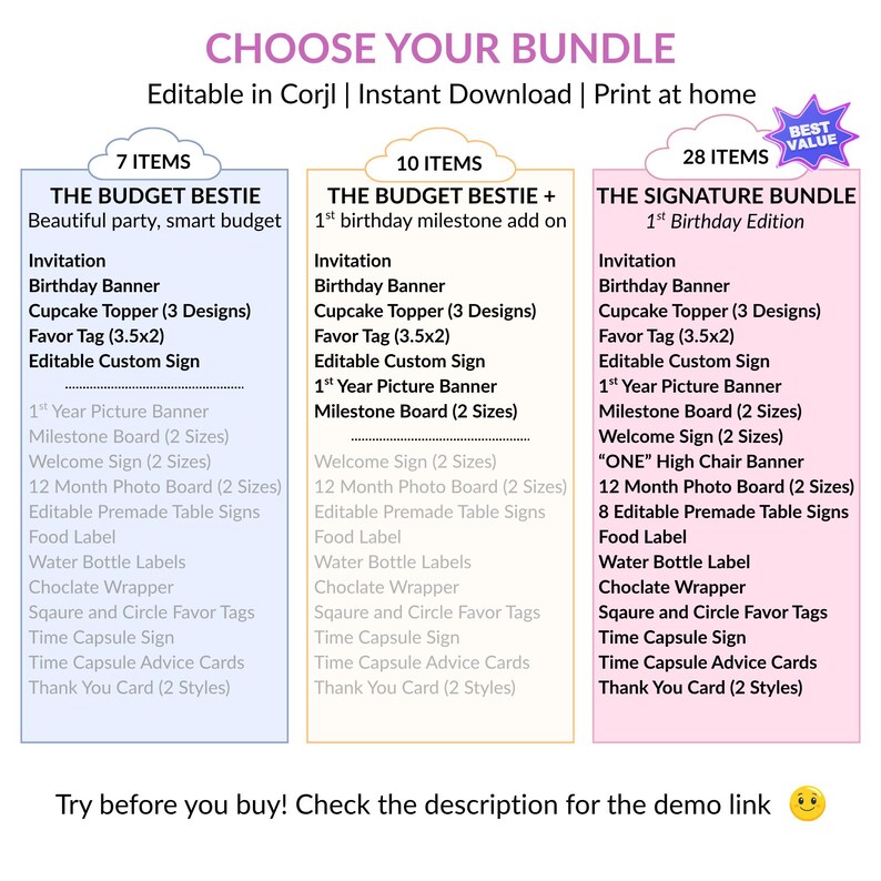One Silly Goose First Birthday Party Bundle | Milestone Board 1st Year ...