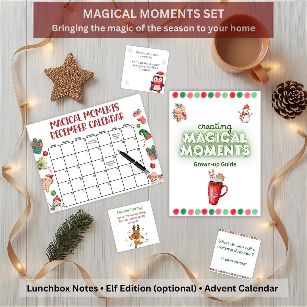 Editable Unique Advent Calendar | Family Christmas Activities ...
