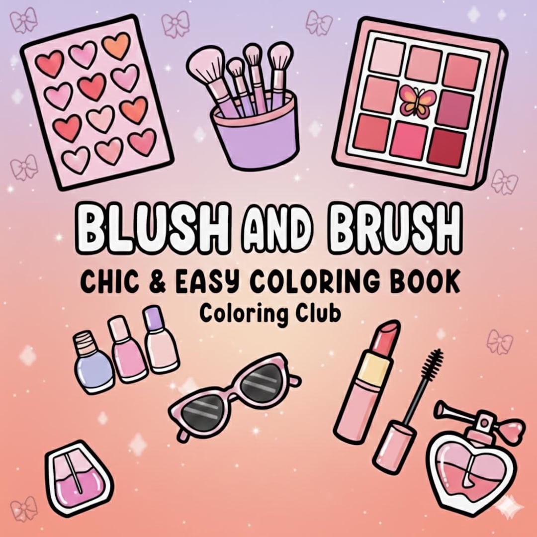 Blush and Brush Coloring Book: 45 Bold and Easy Designs (PDF Download ...