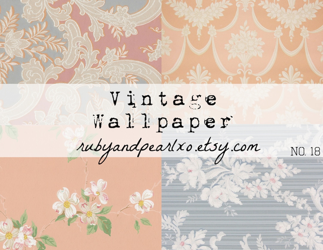 No. 18 Vintage / Antique Wallpaper Printables - Digital Download ...