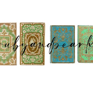 Fancy Book Covers- Vintage Printable Collection - Digital Download ...