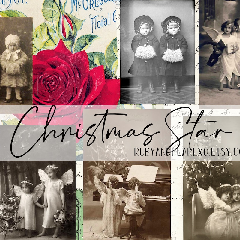 Vintage Ruby Star Fabric - Etsy UK