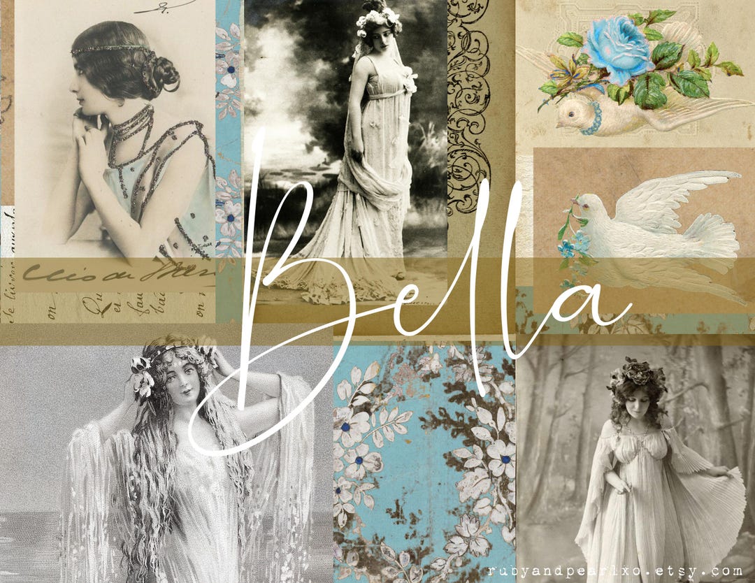 Bella Vintage Printable Collection - Digital Download - Antique Papers ...
