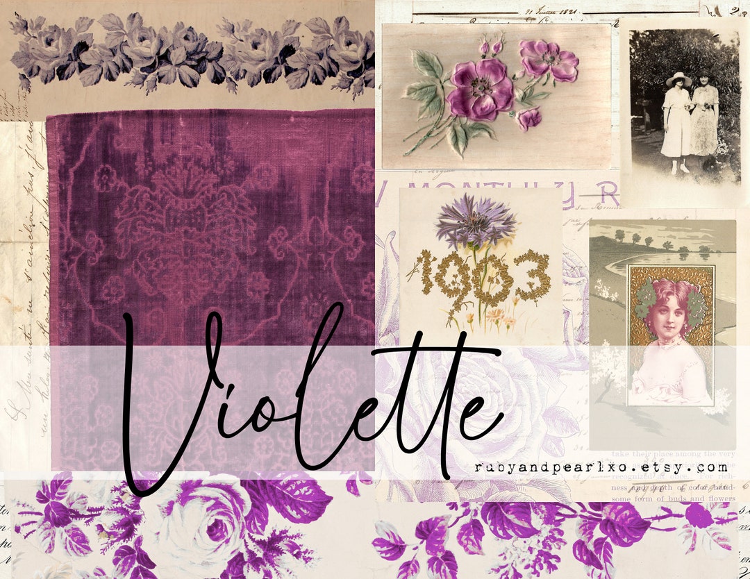 Violette Vintage Printable Collection - Digital Download - Antique ...