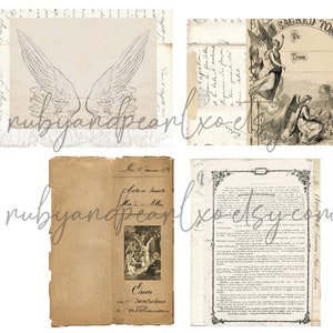 Background Papers Angels - Add on Kit - Vintage Printable Collection ...