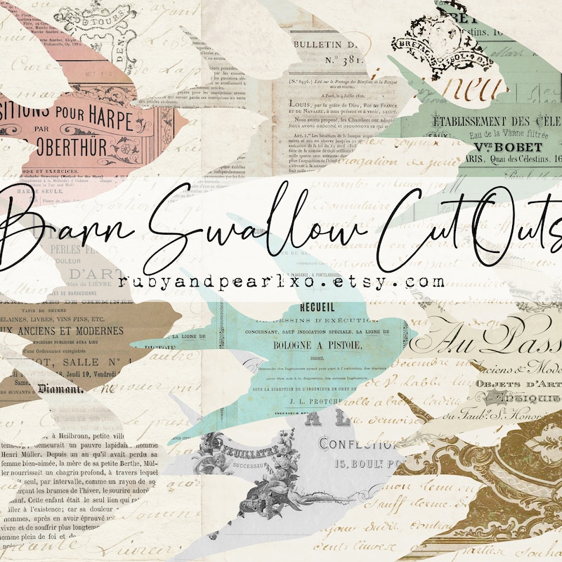 Antique Pearl Swallow - Etsy