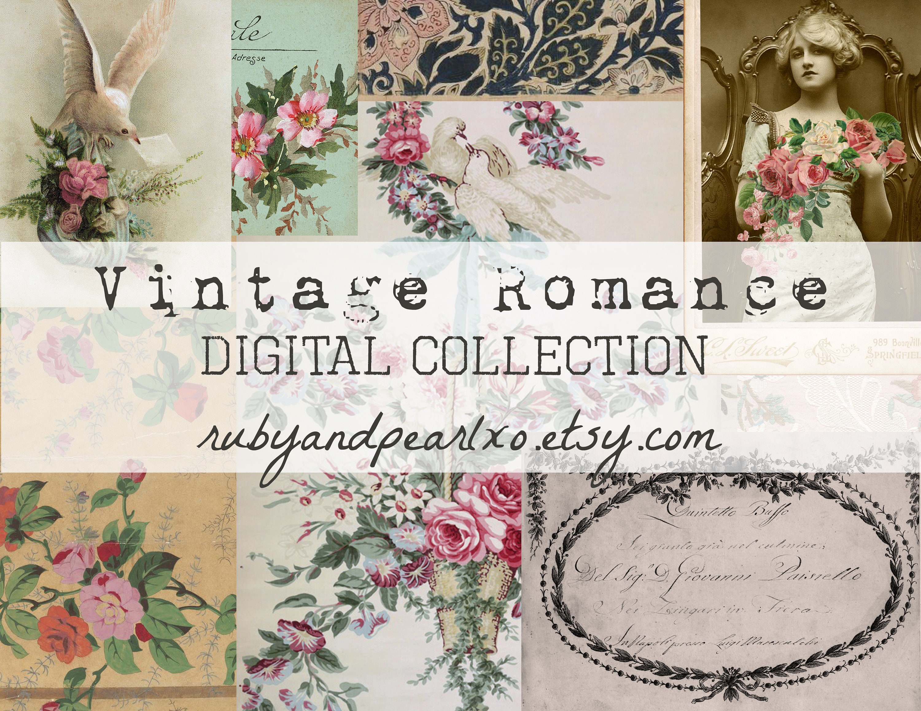 Vintage Romance Digital Download Antique Papers - Etsy