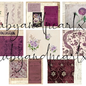 Violette Vintage Printable Collection - Digital Download - Antique ...