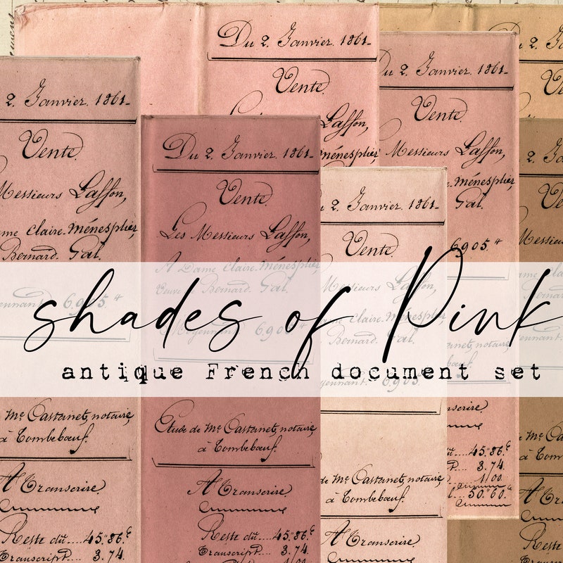 Pink Antique Set - Etsy