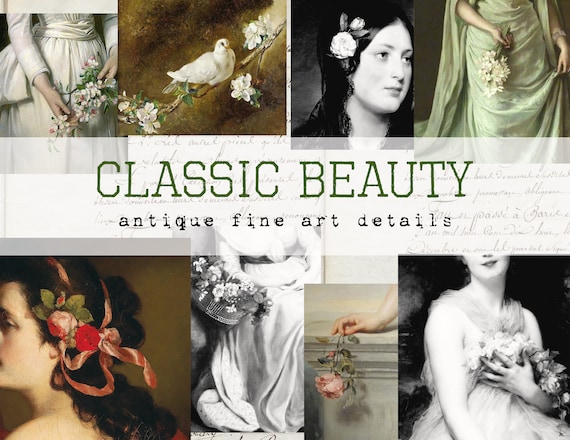 Classic Beauty A Collection of Fine Art Details for Collage - Etsy