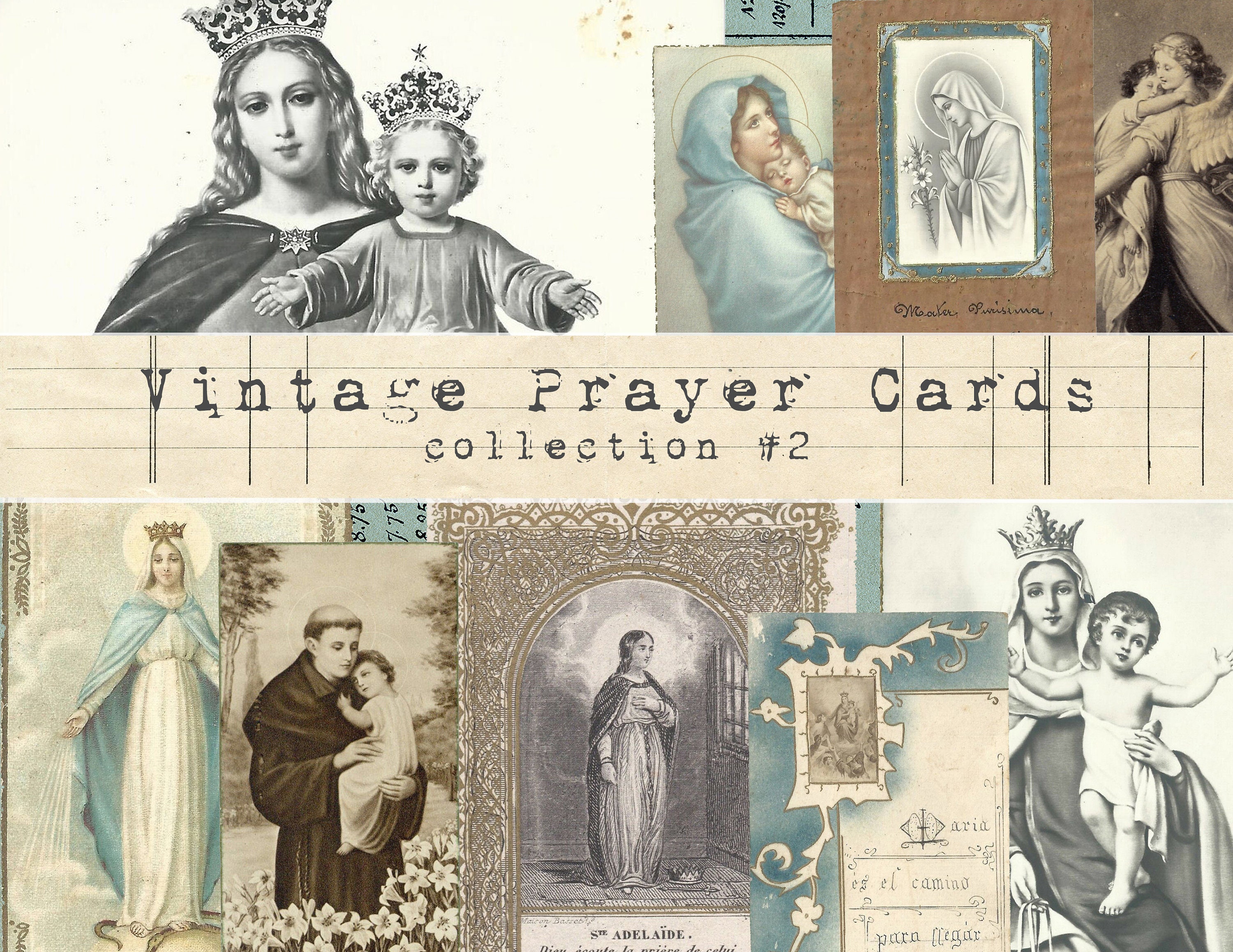 Vintage Prayer Card Collection 2 / Antique Holy Card - Etsy