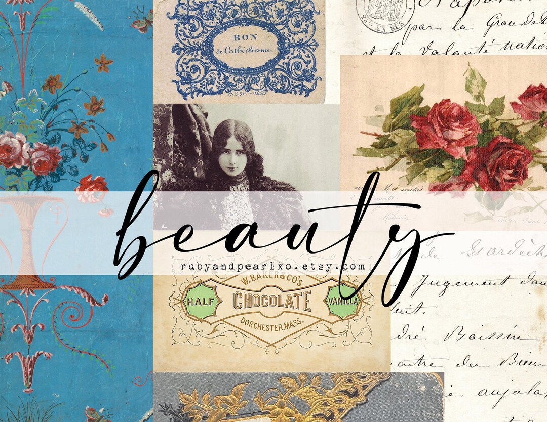 Beauty - Vintage Printable Collection - Digital Download - Antique ...