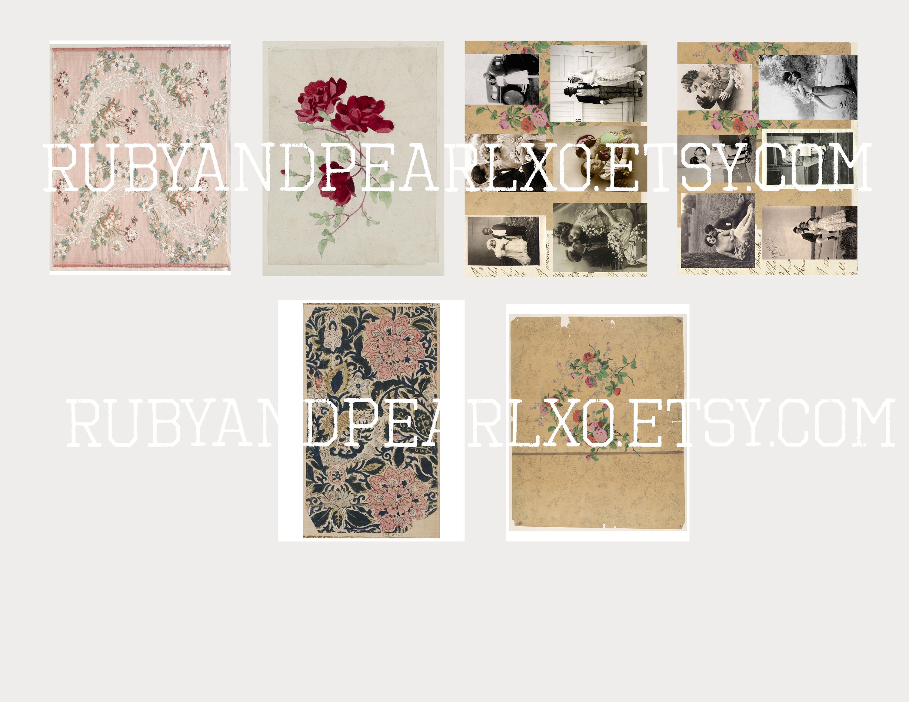 Vintage Romance Digital Download Antique Papers - Etsy
