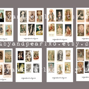 Vintage Prayer Card Collection - Digital Download - 48 Cards ...