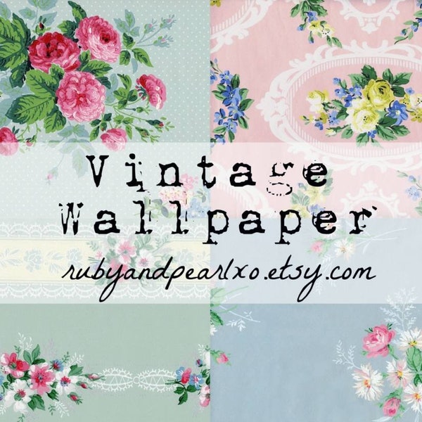 Antique Wallpaper Printables - Etsy