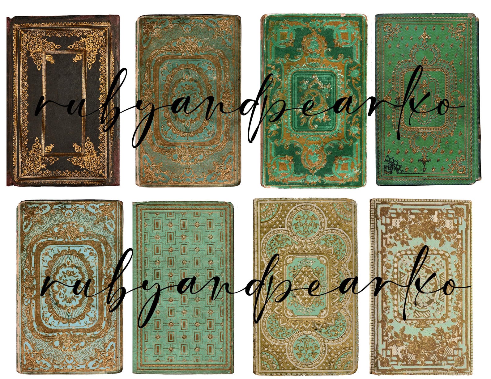 Fancy Book Covers- Vintage Printable Collection - Digital Download ...