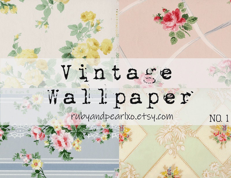 No. 1 Vintage / Antique Wallpaper Printables Digital - Etsy