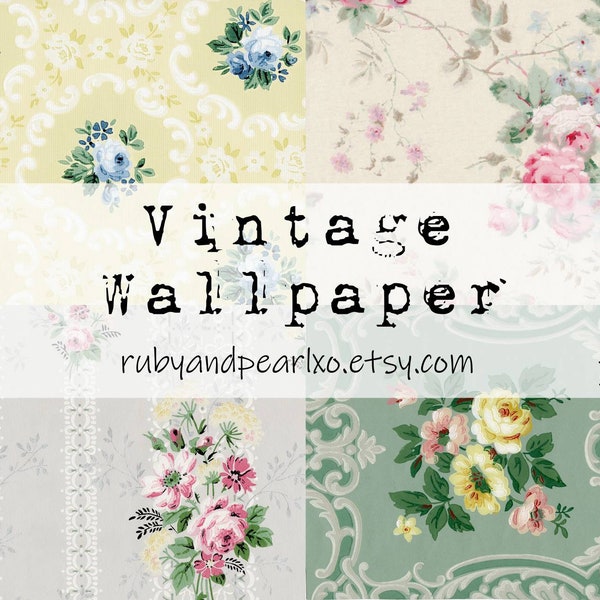 Authentic Antique Wallpaper - Etsy