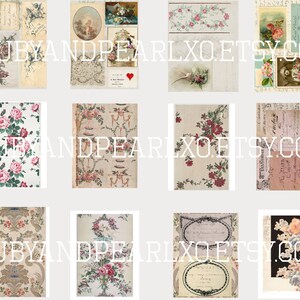Vintage Romance - Digital Download - Antique Papers - Printables for ...