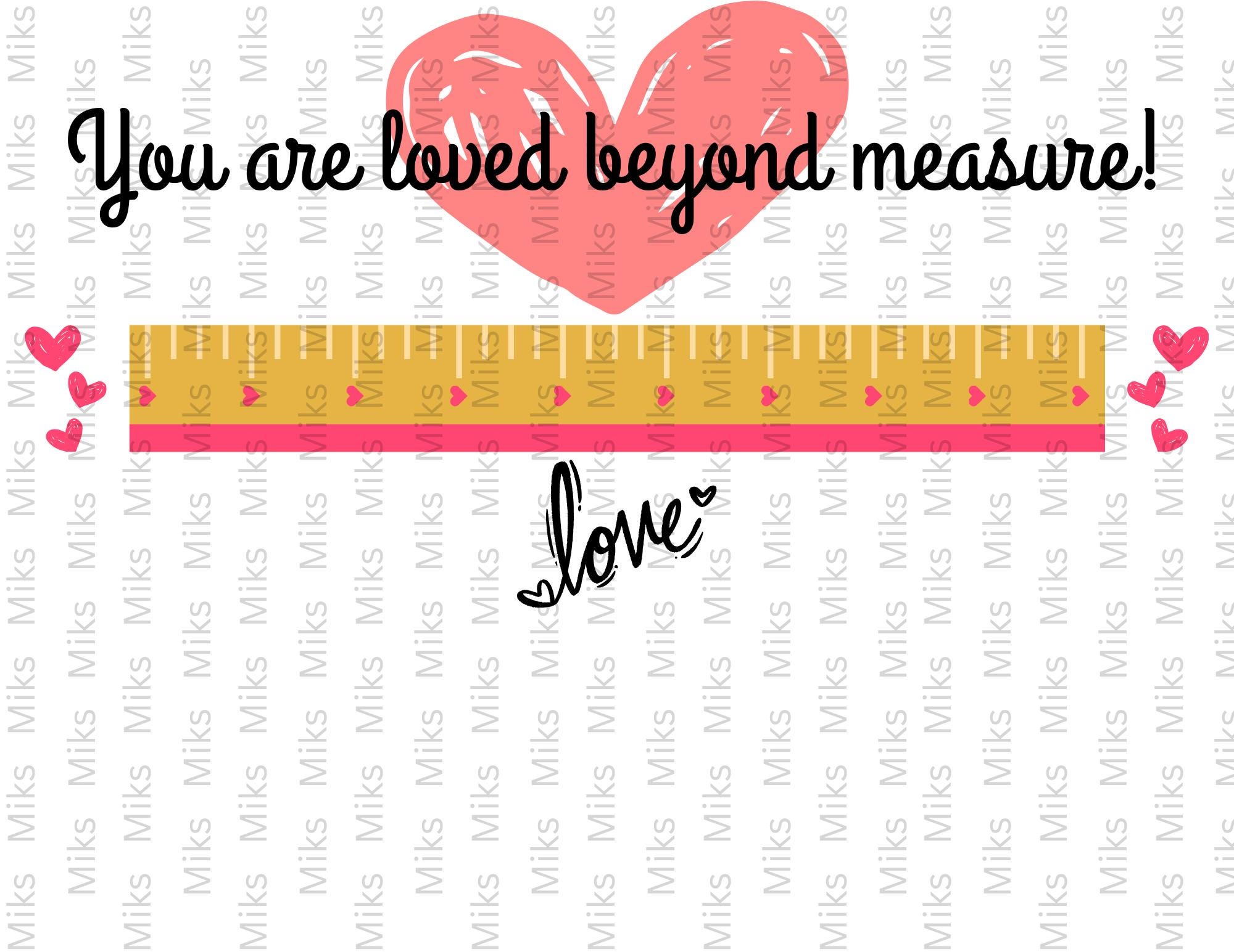 Loved Beyond Measure – Printable Handprint Craft (8.5 X 11 PDF ...