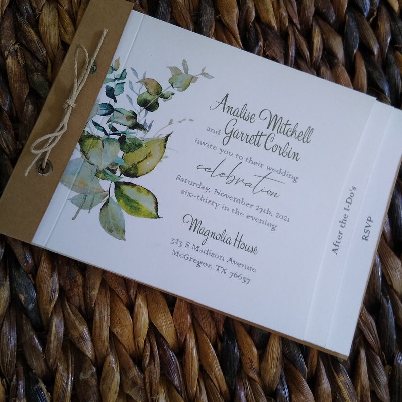 Booklet Invitation - Etsy