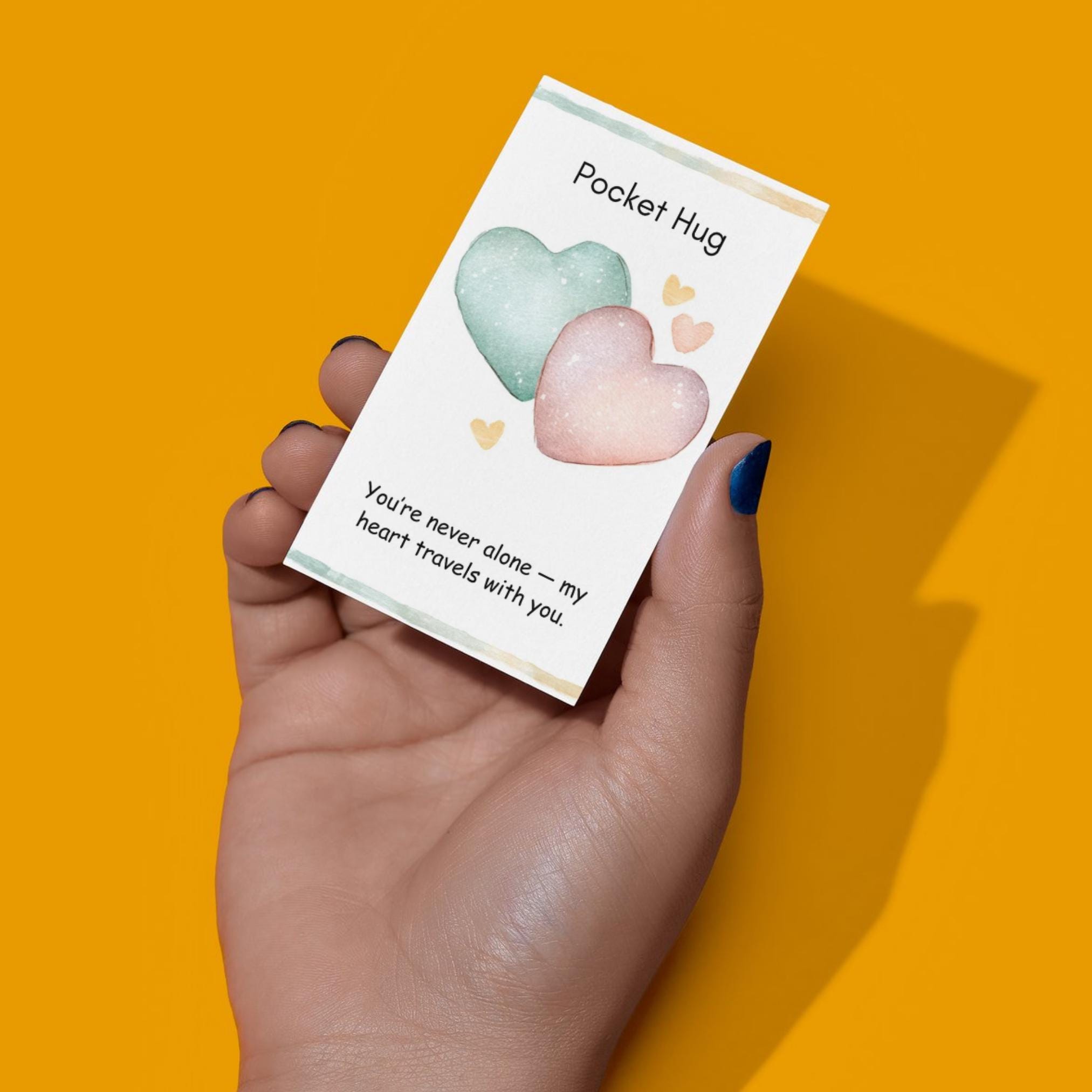 Pocket Hug Cards | 8 Printable Mini Hug Notes | Heart & Floral Designs ...