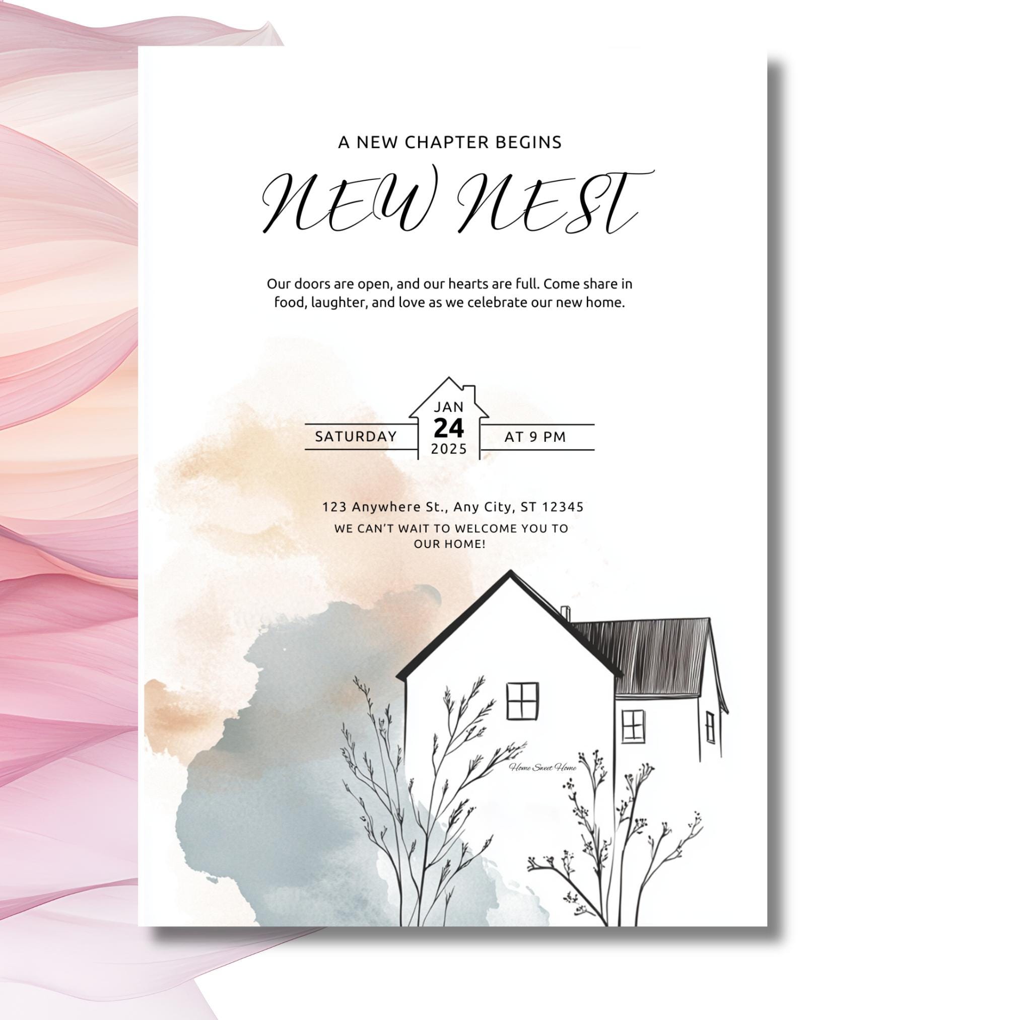 Editable Housewarming Invitation | Digital Download | Printable PDF ...