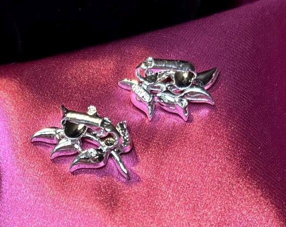Vintage "Crystal Fern" Sarah Coventry 1960's Clip on … - Gem