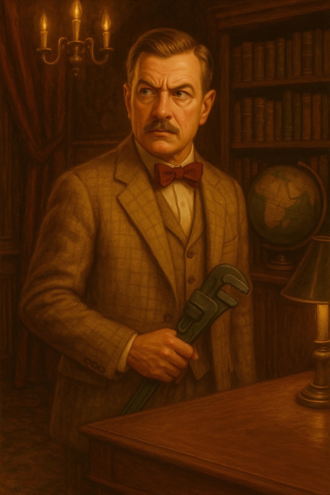 Colonel Mustard Vintage Cluedo-inspired Portrait – Dramatic Digital Art ...
