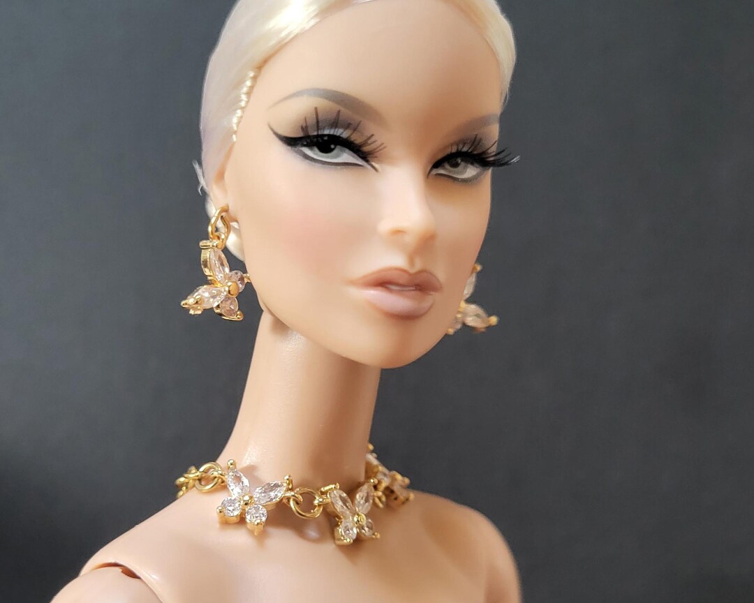 Necklace Earring Jewelry Set for BARBIE Vintage Repro Silkstone ...
