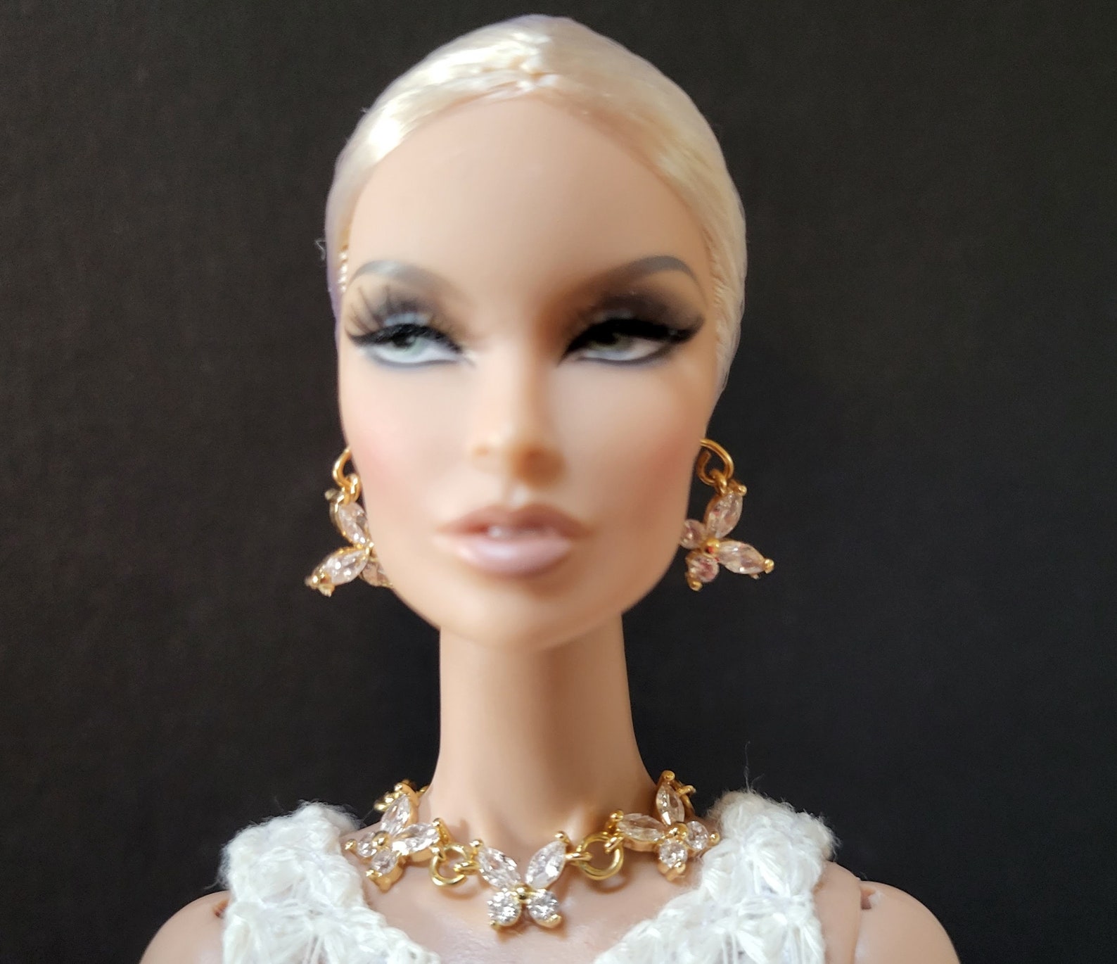 Necklace Earring Jewelry Set for BARBIE Vintage Repro Silkstone ...