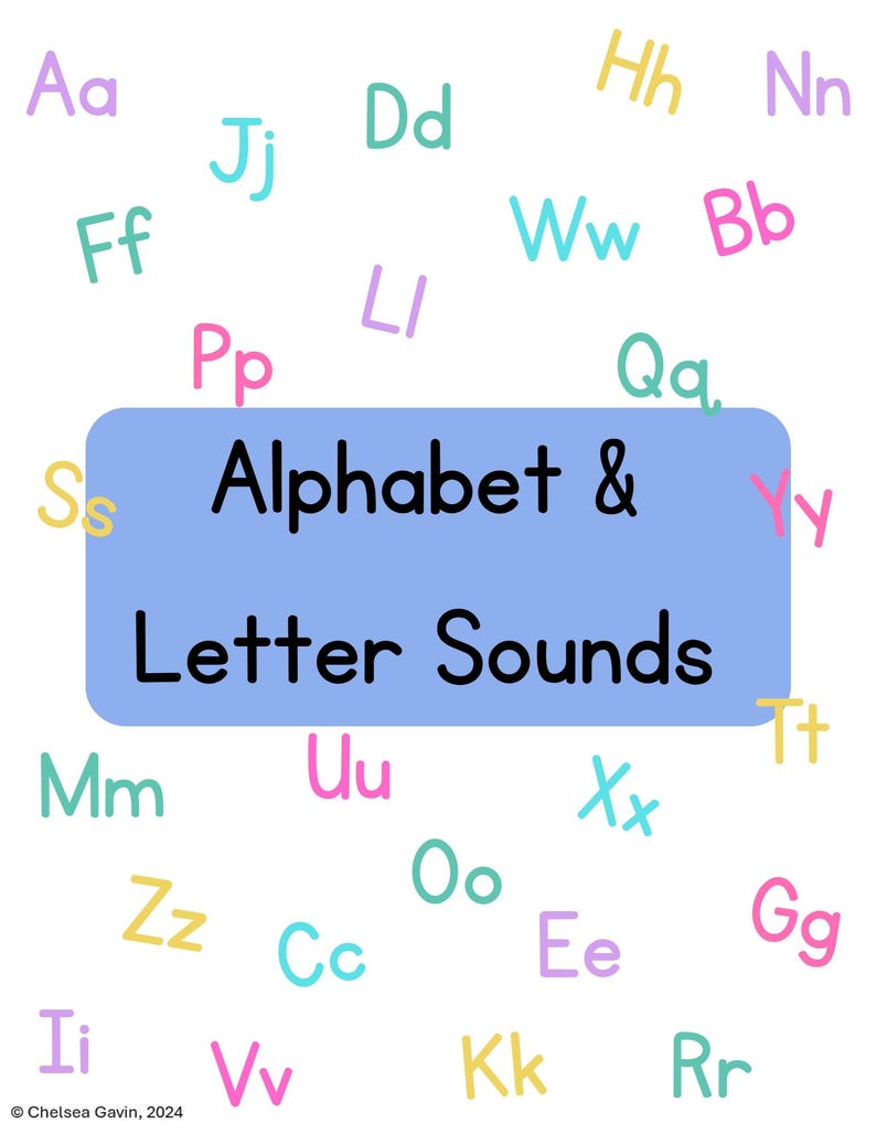 Alphabet and Letter Sounds Book - Etsy