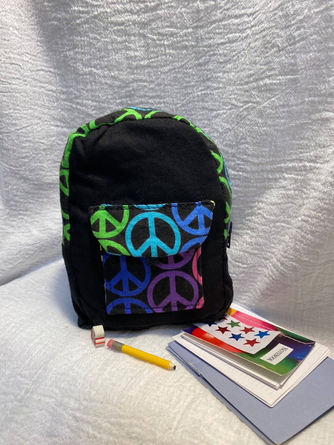 18 Inch Doll Backpack/teddy Bear Backpack/peace Sign Backpack/back to ...