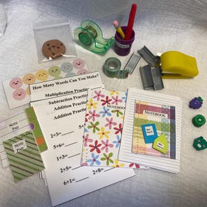 18 Inch Doll School Supplies Deluxe Set/doll School Book/teddy Bear ...